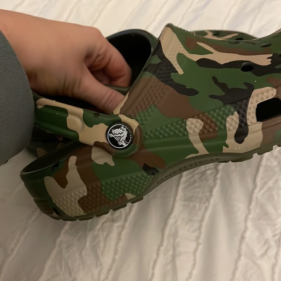 CROCS | Shoes | Green And Black Army Camo Crocs | Poshmark